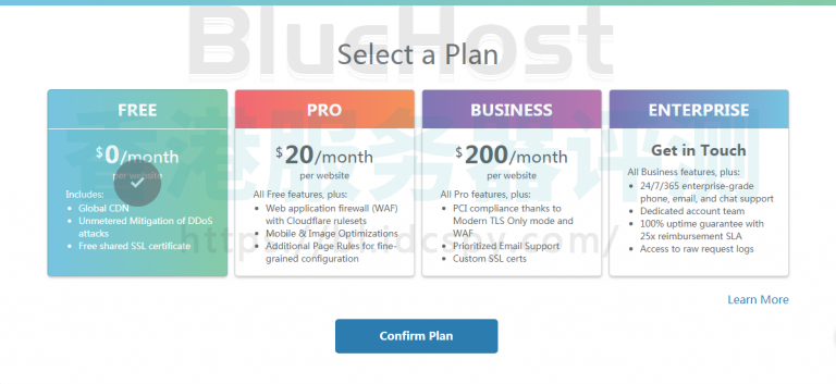 BlueHost主机CloudFlare CDN加速设置教程 - BlueHost美国主机评测